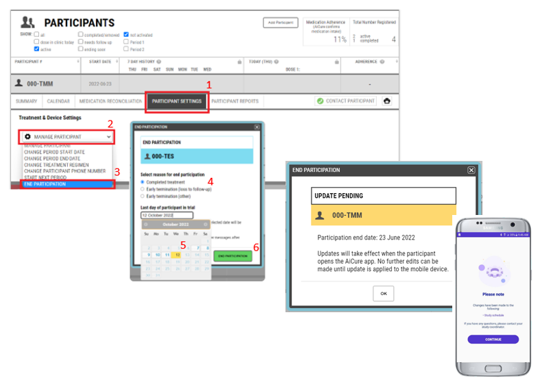 How to Deactivate a Patient Connect app Participant – AiCure