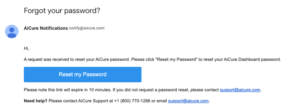 How to Reset Your AiCure Password – AiCure