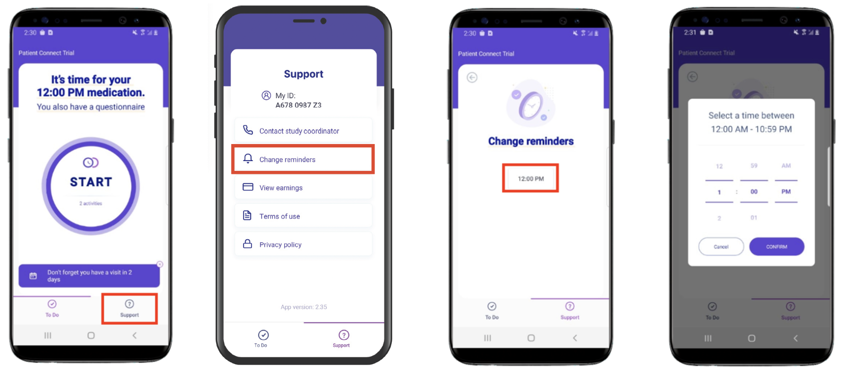 How to Change the Dosing Reminder Time – AiCure