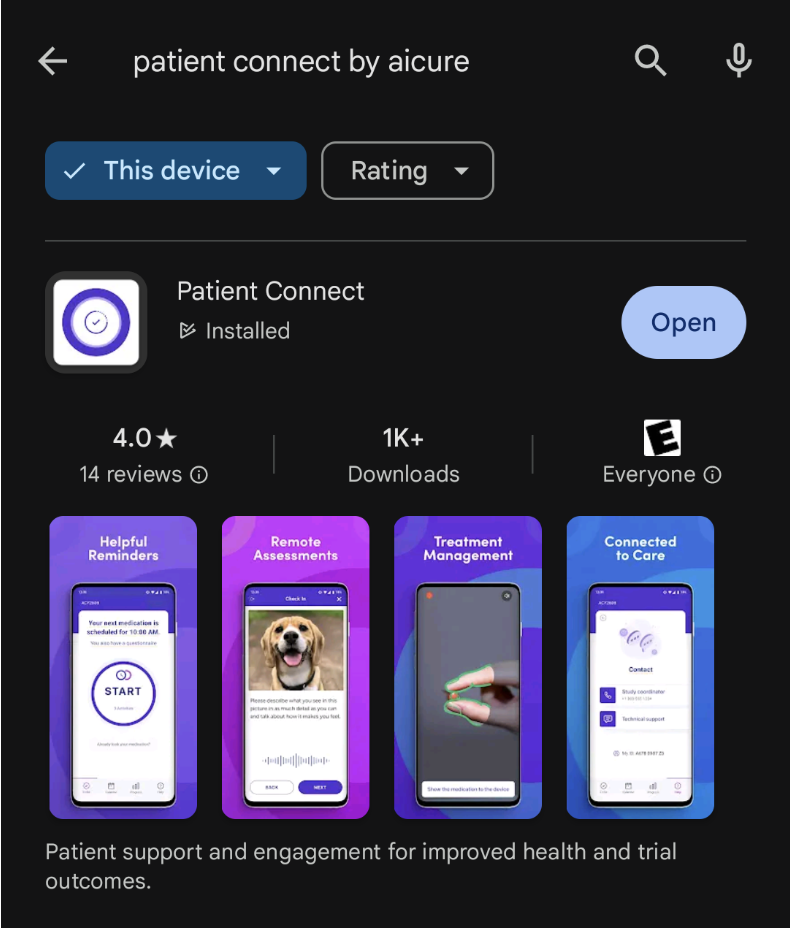 How to Download the Patient Connect App on a Personal Device – AiCure