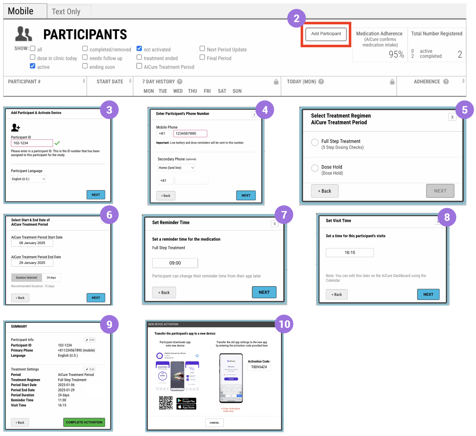 How to Register a Patient Connect App Participant – AiCure